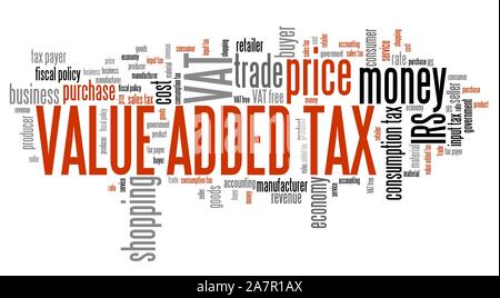 Value added word cloud concept Stock Photo - Alamy