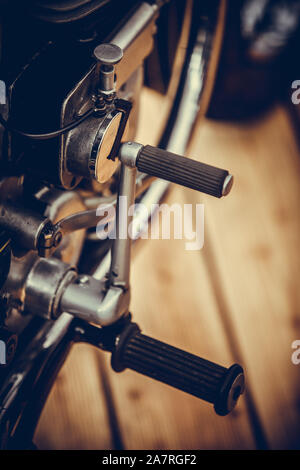 Motorcycle kick start Stock Photo - Alamy