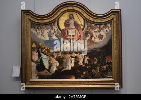 Jan Provoost painting in the Groeningemuseum in Bruges, Belgium. Death ...