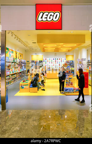 SHENZHEN, CHINA - APRIL 19, 2019: interior shot of Lego store in ...