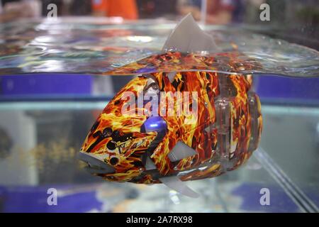 A robot Fish-Miro developed by Hi-Techpia Technology (Shenzhen) Co ...