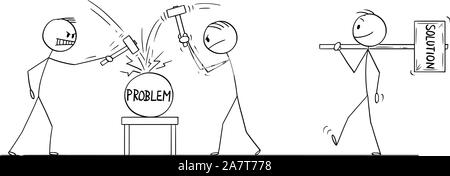 Man Solving Problem Vector. Problem Solution, Secret Discovery Stock ...