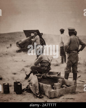 Russian field artillery in the First World War Stock Photo - Alamy