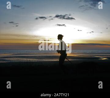the beach at seascale on the cumbria coast england uk Stock Photo - Alamy