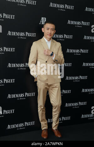 Chinese mainland television actor Nie Yuan appears at a promotional ...