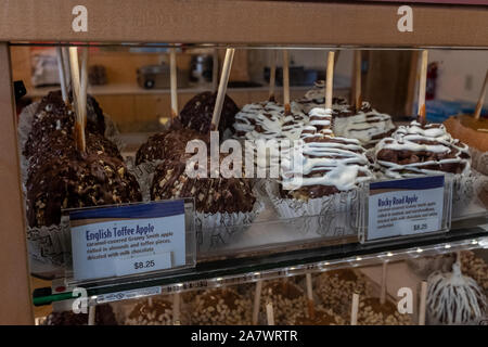 display of candy apples and other sweet treats Stock Photo - Alamy