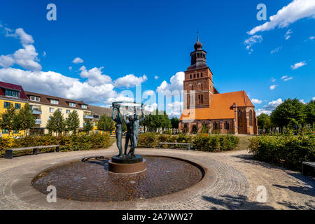 Church in Malchin, Mecklenburg Vorpommern, Germany Stock Photo - Alamy