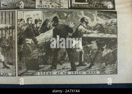 1888 Illustrated Police News front page reporting the murders by Jack ...