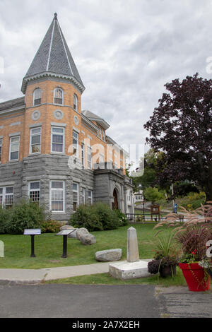 The Haskell Free Library and Opera House is seen in Derby Line, Vt., on ...