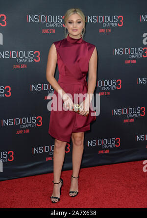 LOS ANGELES, CA - JUUNE 5, 2015: Actress Amaris Davidson at the world ...