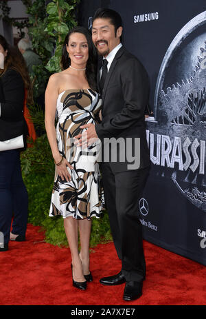 Brian Tee, wife Mirelly Taylor, daughter Madelyn Skyler at The Red Nose ...