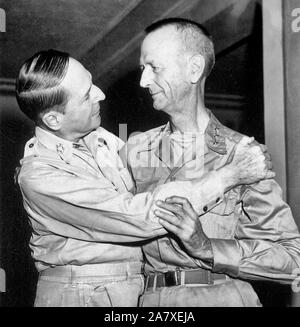 General of the Army Douglas MacArthur and Lt. Gen. Jonathan Wainwright ...