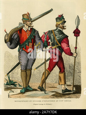 French musketeer, France 16th century. Alexander Dumas "The Three ...