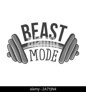 Beast Mode lettering design Stock Vector Image & Art - Alamy