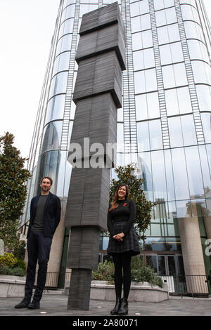 Artist Idris Khan unveiled his new public sculpture '65,000 Photographs ...