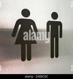 Unisex non-binary gender neutral toilets. PA Photo. Picture date ...