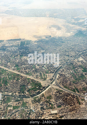 Aerial view above The Sphinx, Giza, Cairo, Egypt Stock Photo - Alamy