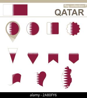 Qatar art vector map with heart. String art, yarn and pins on wooden ...