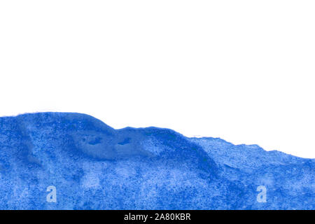 Abstract blue ink spot textured background. Modern design watercolor ...