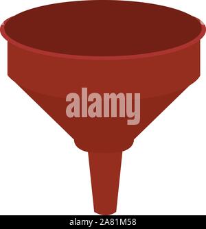 funnel laboratory on white background vector illustration design Stock ...