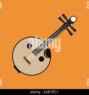 Vector illustration of traditional chinese pipa Stock Vector Image ...