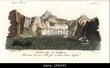 19th century map of Africa Copperplate engraving From the Encyclopaedia ...