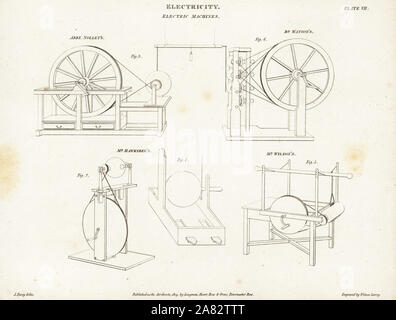 Hauksbee Electrical Machine, 18th Century Stock Photo - Alamy