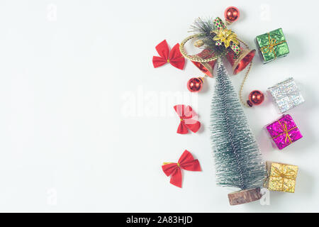 Beautiful Christmas decorations 2020 on a light background Stock Photo ...
