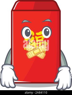 Silent document cartoon mascot on white background Stock Vector Image ...