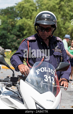 Cuban Police Bike Stock Photo - Alamy