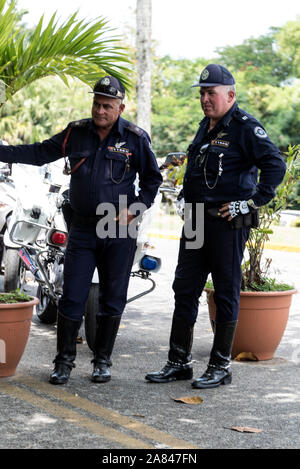 A Cuban police motorcyclist of the Policia Nacional Revolucionara ...