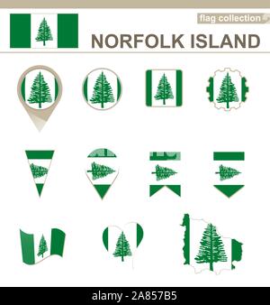 Flag map of NORFOLK ISLAND, AUSTRALIA Stock Vector Image & Art - Alamy