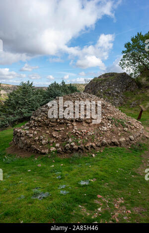 Old medieval refrigerator of Araba origin in Medinaceli, Spain Stock ...