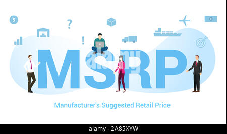 Business Acronym MSRP - Manufacturer's Suggested Retail Price. Yellow ...