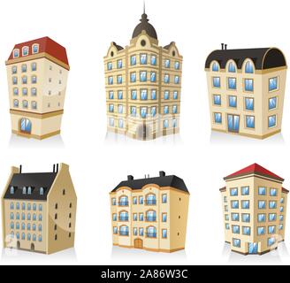 edifice building cartoon Stock Vector Image & Art - Alamy