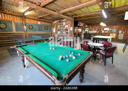 A snooker table inside a typical Outback pub, the Broad Arrow Tavern ...