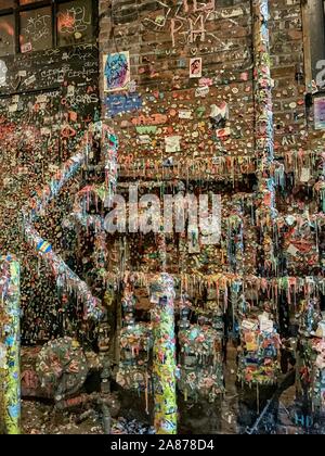 Famous Bubble Gum Wall in Seattle Washington Stock Photo - Alamy