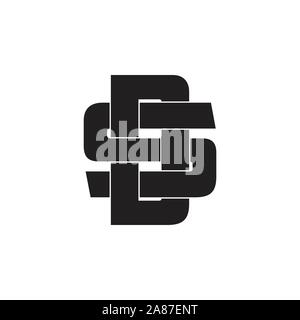 letter ds linked overlapping logo vector Stock Vector Image & Art - Alamy