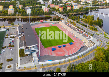 Aerial photo of Raatti Stadium in Oulu, Finland Stock Photo - Alamy