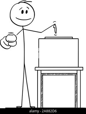 Ballot Box Cartoon - An illustration of a Ballot Box Cartoon Stock ...