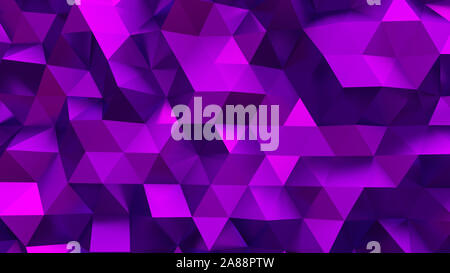 Elegant purple background with triangles and crystals. 3d rendering, 3d ...