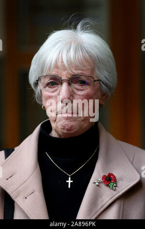 Marie McCourt, mother of Helen McCourt, after she gave evidence at a ...