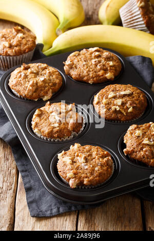 delicious wheat cupcakes on a black wooden table , fresh homemade ...
