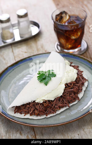 Brazilian traditional food. Carne seca frayed - Traditional and ...