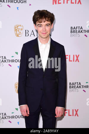 Alex Lawther arriving for the annual BAFTA Breakthrough Brit Party at ...