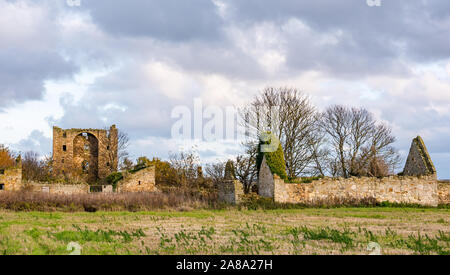 Ruins of 16th century Saltcoats Castle, Gullane, East Lothian, Scotland ...