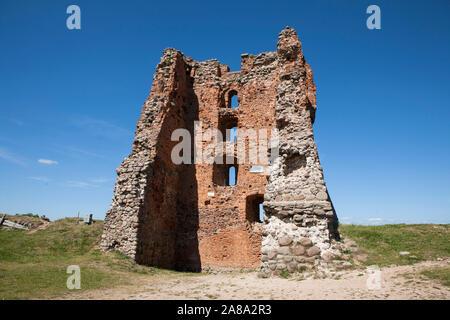Navahrudak, Belarus - ancient castle: ruins of towers Stock Photo - Alamy