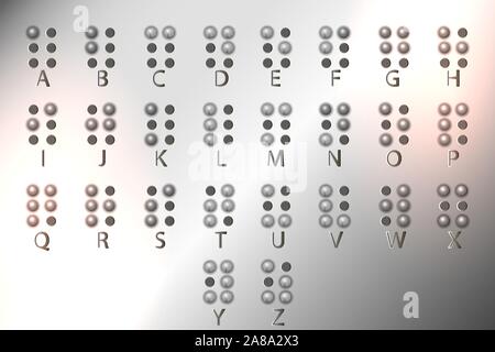 Braille alphabet letters. Braille is a tactile writing system used by ...