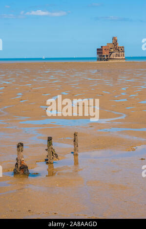 Grain tower in the river Meday Kent. Part of Grain fort which was built ...