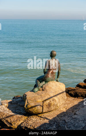 mermaid statue looking out to sea in Kep, Cambodia Stock Photo - Alamy